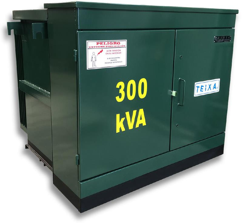 Transformador trifasico tipo pedestal 300 KVA — Aei.mx