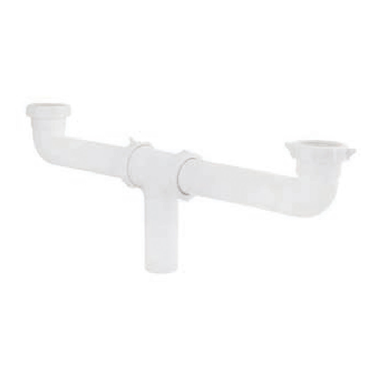 Cespol plastico doble para fregadero — Aei.mx