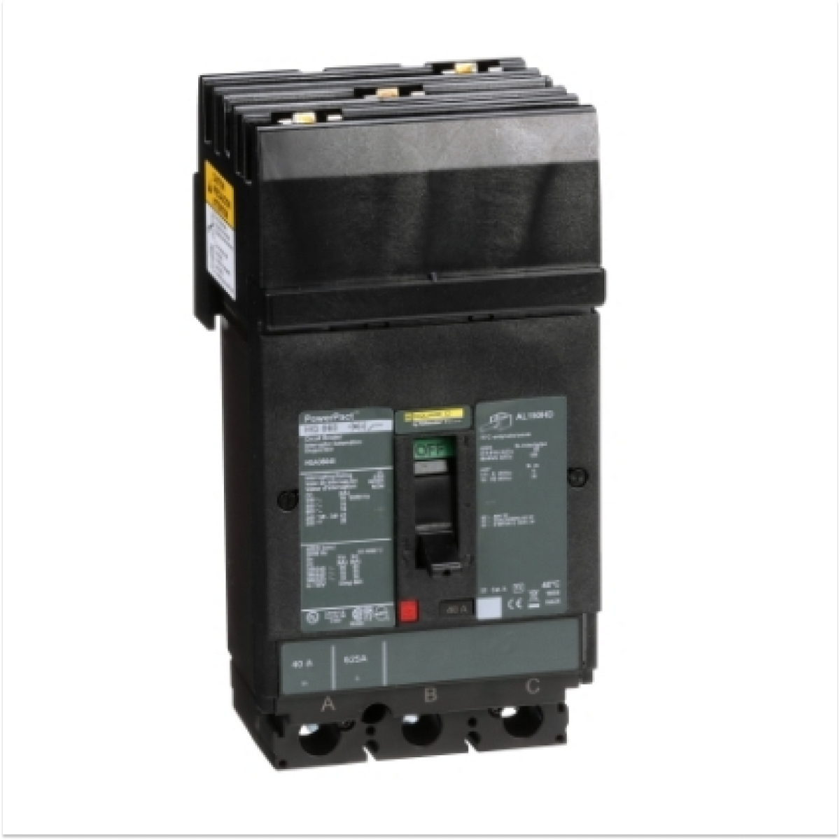Interruptor termomag. Powerpact 3P 40A 35kA 600VCA-250VCD I-Line marco ...