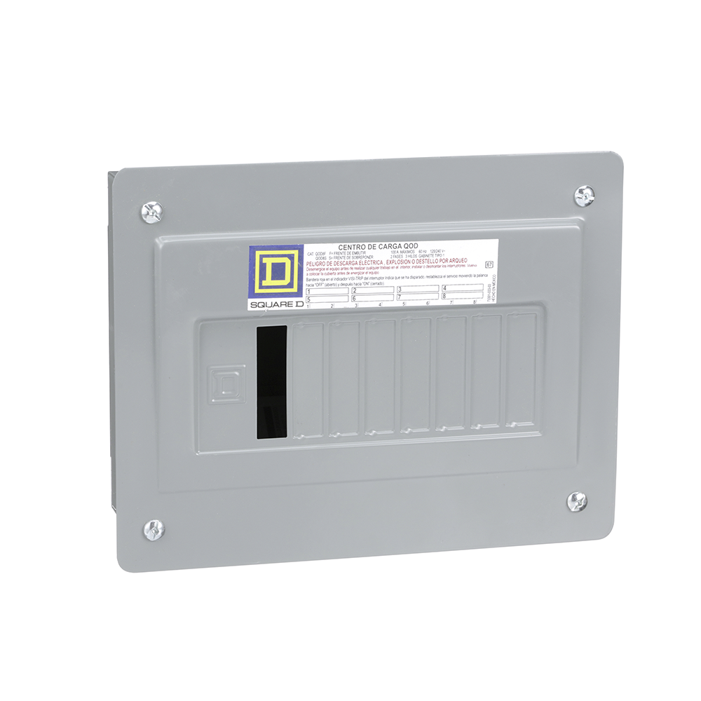 Centro de carga QOD, 8 circuitos, de empotrar - Schneider — Aei.mx